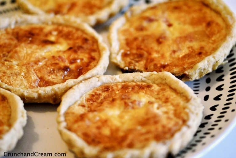 Miniature Quiche Lorraines - Crunch & Cream