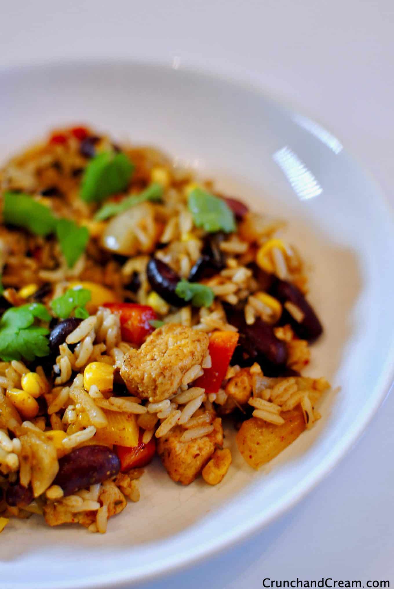 Mexican Veggie Rice - Crunch & Cream