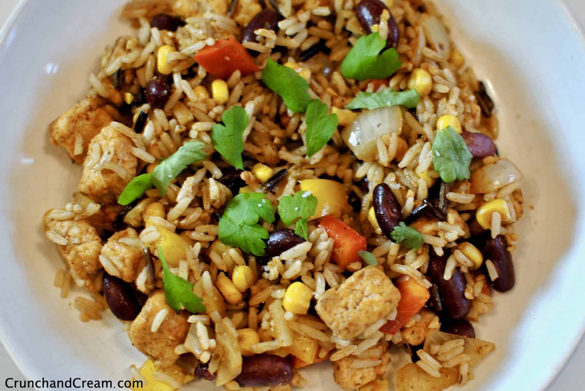 Mexican Veggie Rice - Crunch & Cream