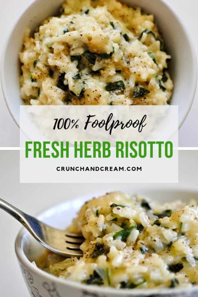 Foolproof Fresh Herb Risotto - Crunch & Cream