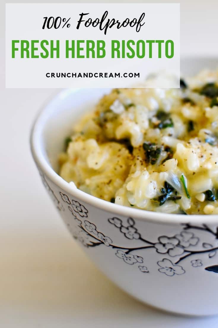 Foolproof Fresh Herb Risotto - Crunch & Cream