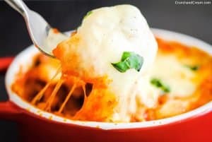 Cheesy Baked Italian Rice - Crunch & Cream