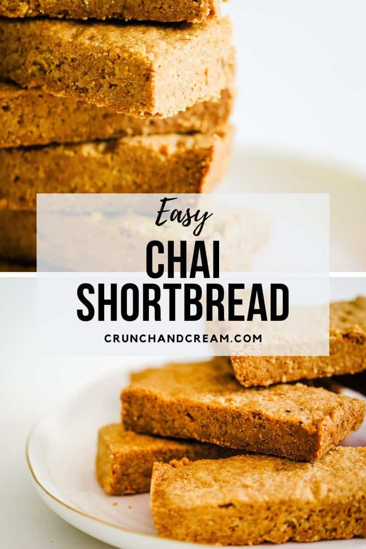 Easy Chai-Spiced Shortbread Cookies - Crunch & Cream