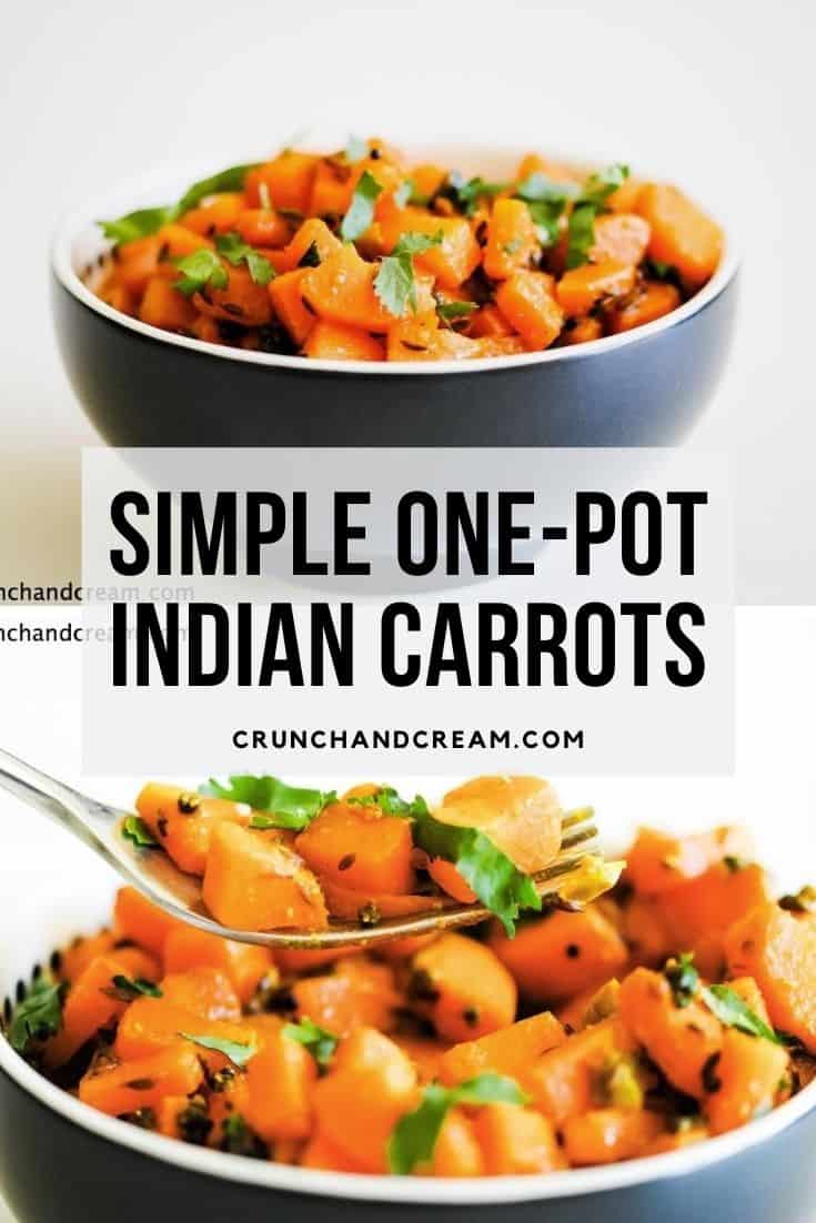 Simple One-Pot Indian Carrots - Crunch & Cream