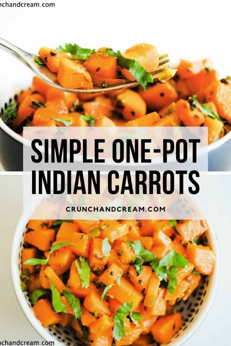 Simple One-Pot Indian Carrots - Crunch & Cream