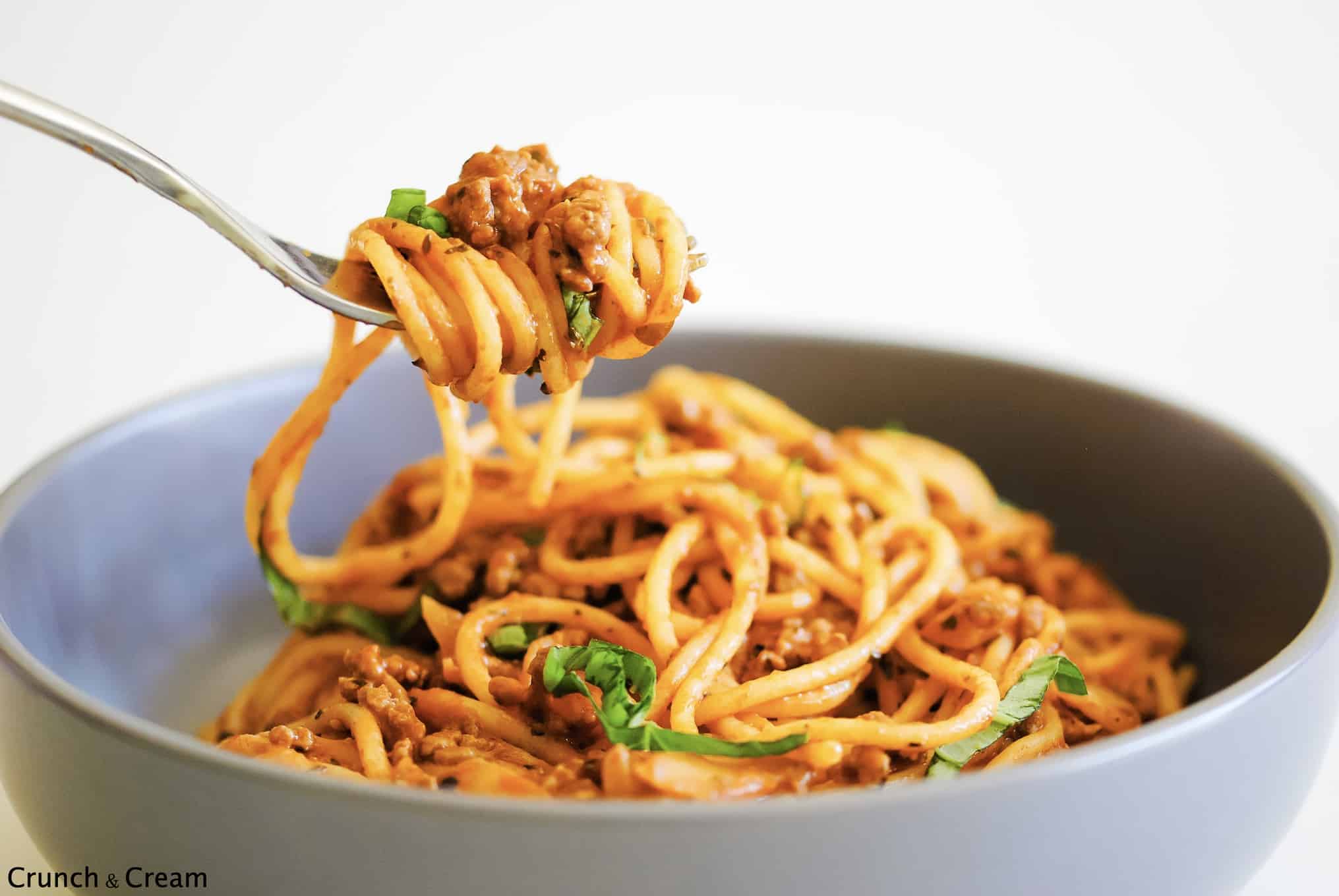 Quick, Easy & Simple Bolognese - Crunch & Cream